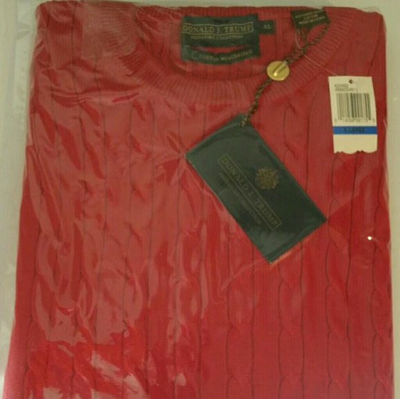 Donald Trump | Sweaters | Donald Trump Red Sweater Size Extra Larextra ...